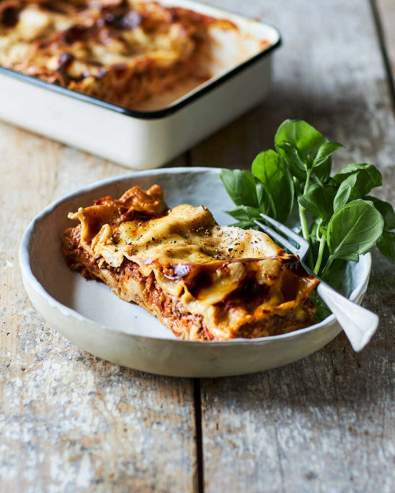 Lasagne med mornaysauce og ost - Sense opskrift