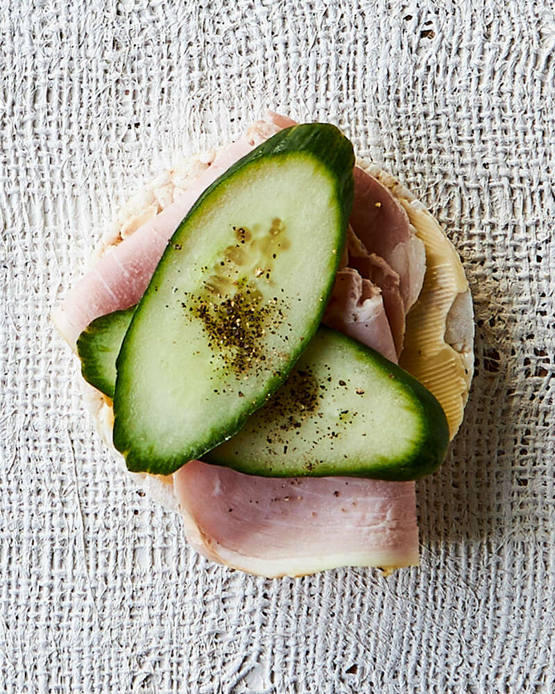 Riskiks med skinke og agurk - Sense opskrift